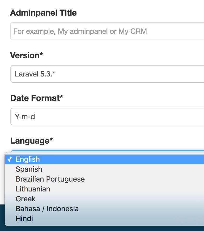QuickAdmin is now available in 7 languages! – Quick Admin Panel