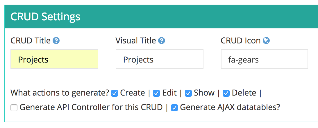 New module: AJAX Datatables – for large amounts of data – Quick Admin Panel