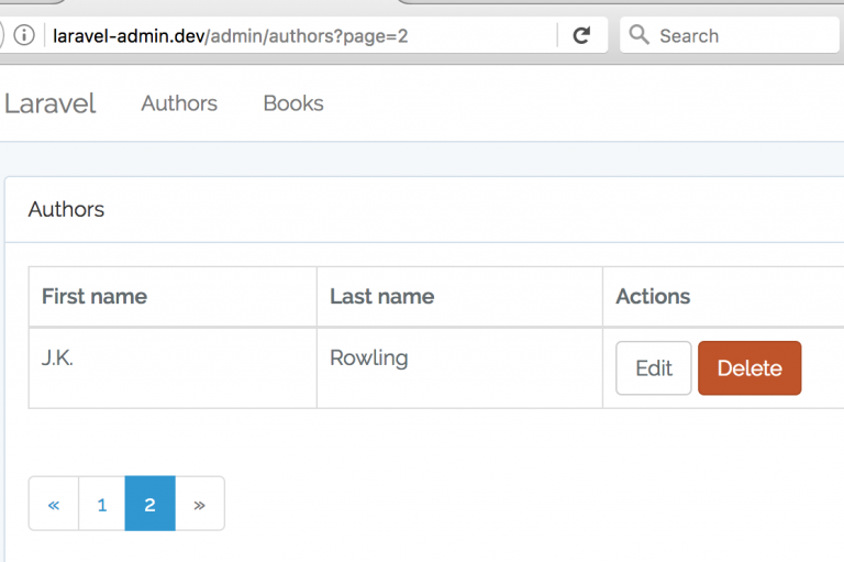 Lesson 4. Index, List Table and Pagination – Quick Admin Panel