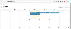 Tasks Calendar with Laravel + FullCalendar + QuickAdminPanel – Quick Admin Panel