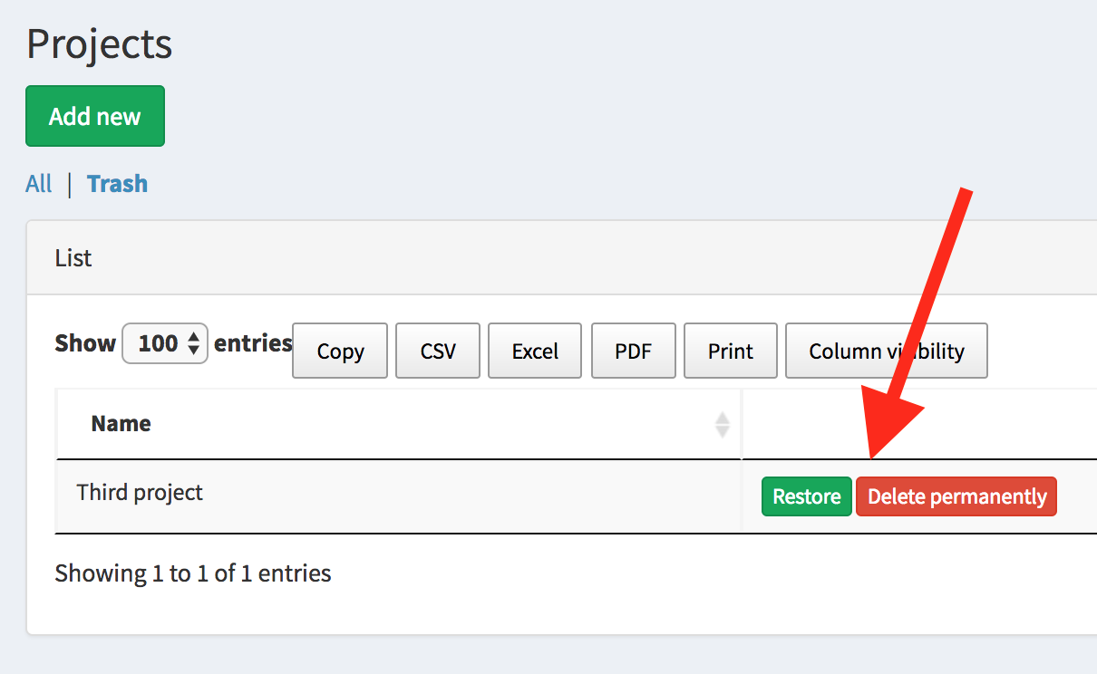 Soft-Deletes: now with Restore and Permanent Delete – Quick Admin Panel
