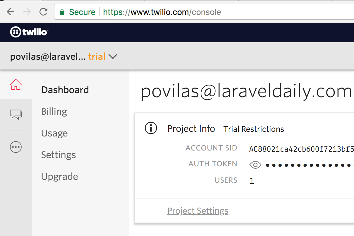 Two Laravel Packages to Send SMS with Twilio – Quick Admin Panel