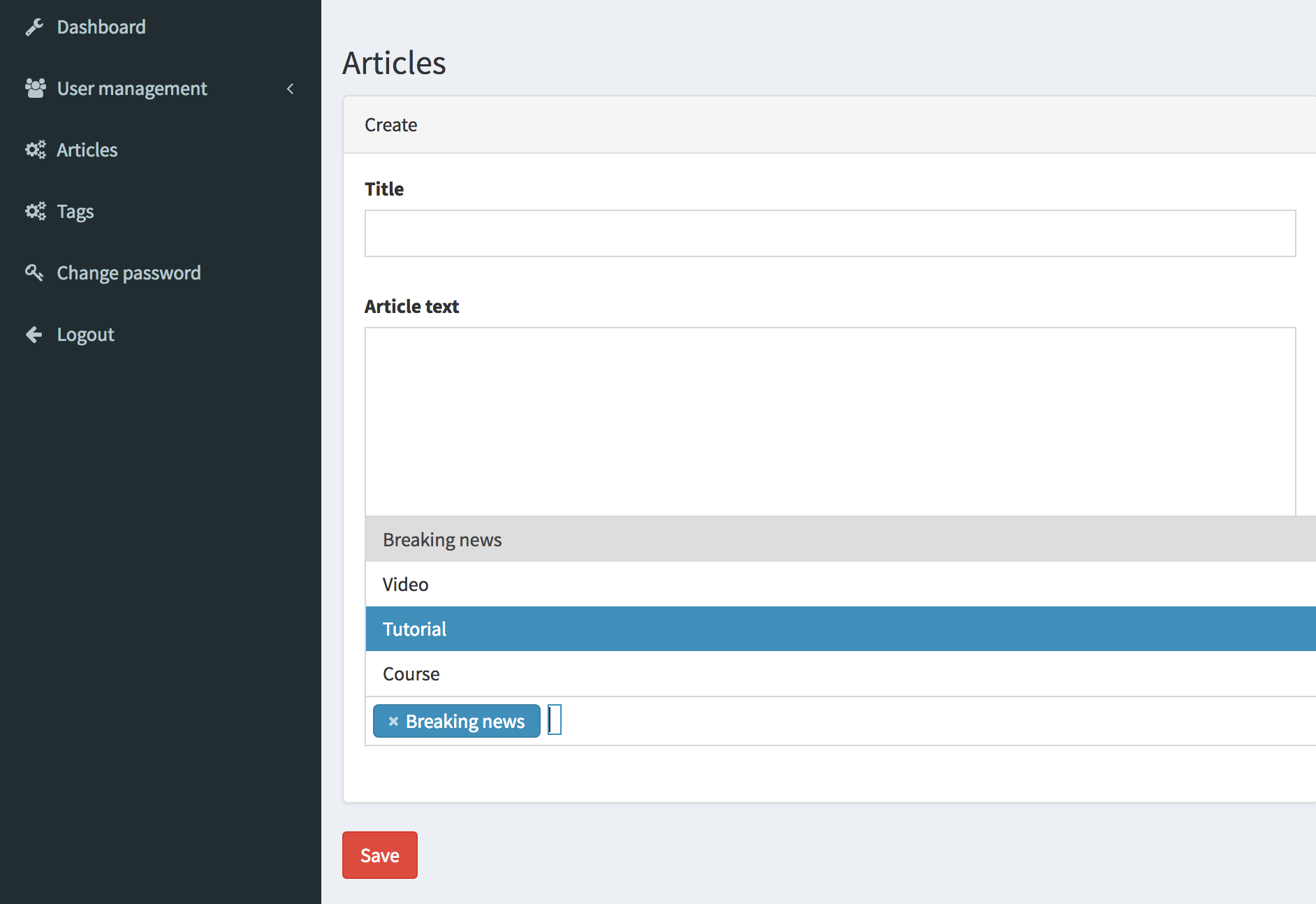 Add Tags to Articles: Laravel Many-to-Many Relationships with Select2 – Quick Admin Panel
