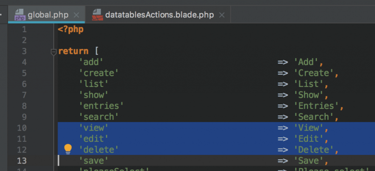How To Customize Vieweditdelete Buttons Column In Ajax Datatables Quick Admin Panel