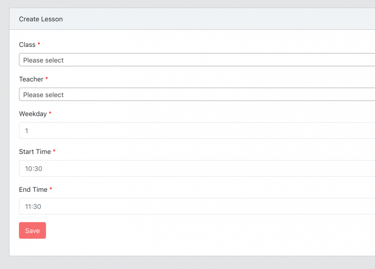 New Demo Project: Laravel School Timetable Calendar – Quick Admin Panel